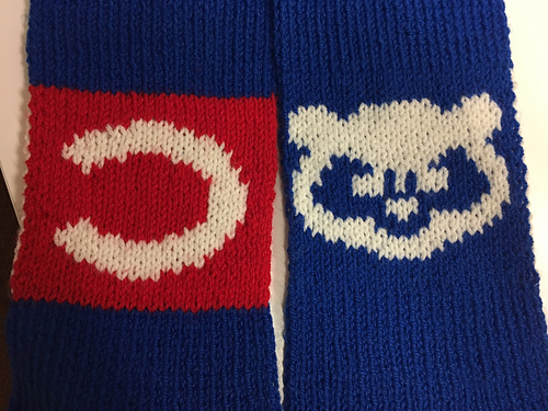 Ravelry: Cubs Win It All in 2016 Scarf pattern by Carol Petersen