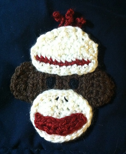 Ravelry: Traditional Sock Monkey Applique pattern by Karen Moreland