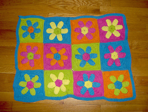 Ravelry: Flower Power Rug pattern by Lily Sugar'n Cream and Bernat ...