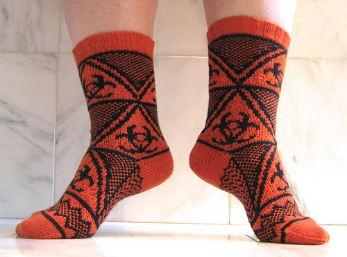 Ravelry: Biohazard Socks pattern by Karin Aida