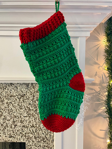 Ravelry: Crisscross Christmas Stocking pattern by Karissa Kendrick