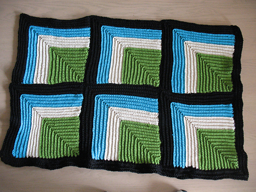 Ravelry: Mitered Squares Afghan #453 pattern by Bernat Design Studio