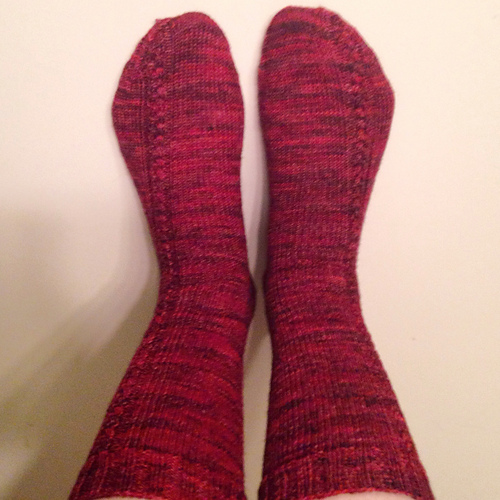 Ravelry: Braided Cable - Groove Sock pattern by Katrina C