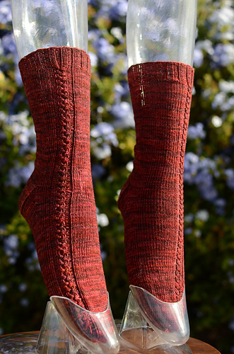 Ravelry: Braided Cable - Groove Sock pattern by Katrina C