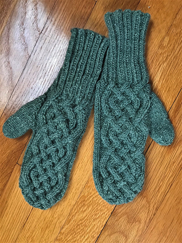 Ravelry: Saxon Braid Mittens pattern by Kanga Knits