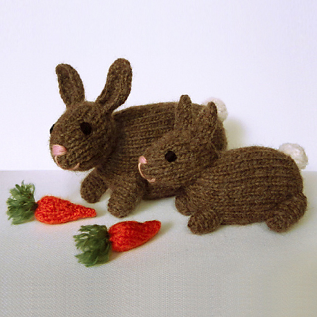 Ravelry: Knitted pet bunny rabbits pattern by Kath Dalmeny