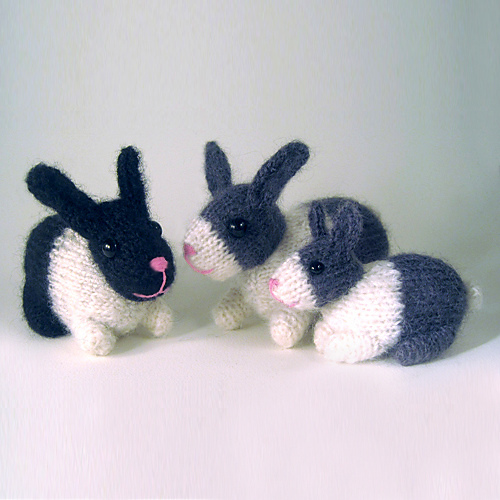 Ravelry: Knitted pet bunny rabbits pattern by Kath Dalmeny