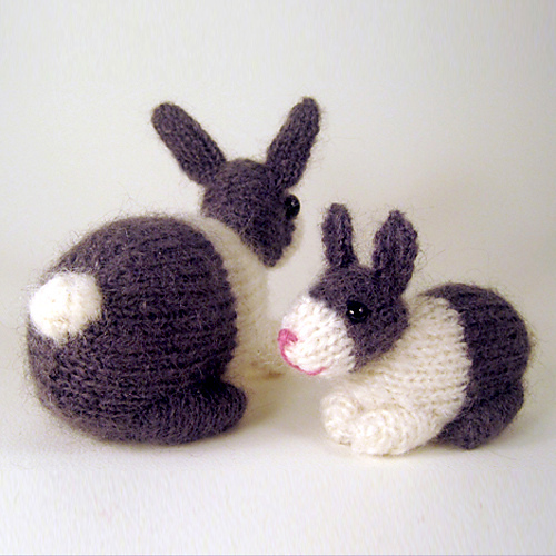 Ravelry: Knitted pet bunny rabbits pattern by Kath Dalmeny