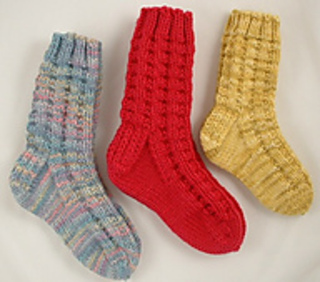 Ravelry: Waffle Socks 32 pattern by Kathleen Thomas