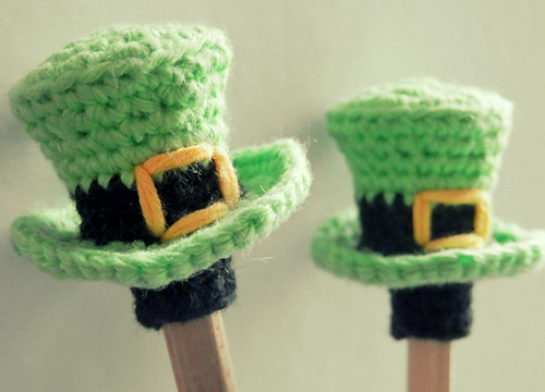 Ravelry: Crochet Leprechaun Hat - Pencil Decoration pattern by Kati Crafts