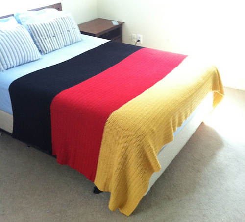 Ravelry: German Flag Blanket pattern by Dev Designs