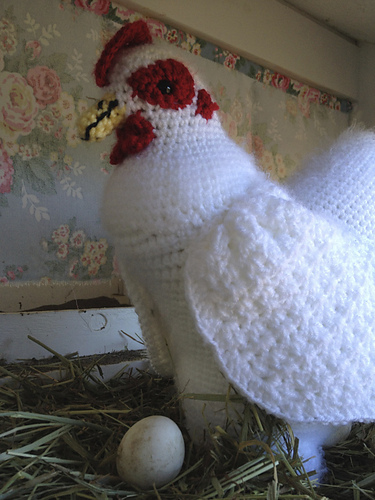 Ravelry: Hildegard, the Life-Size Crochet Chicken pattern by Once Upon ...
