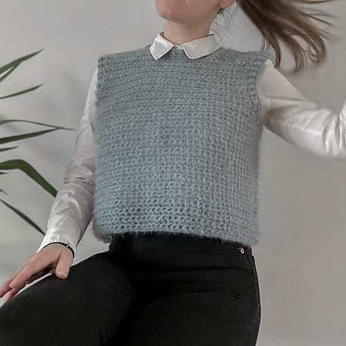 Ravelry: The Fluffy Vest pattern by Katr crochet