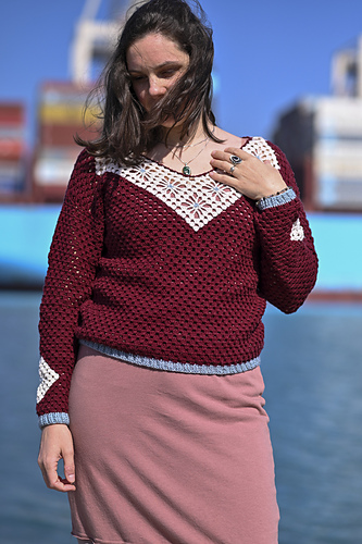Ravelry: Daria Sweater pattern by Kaja Pinter