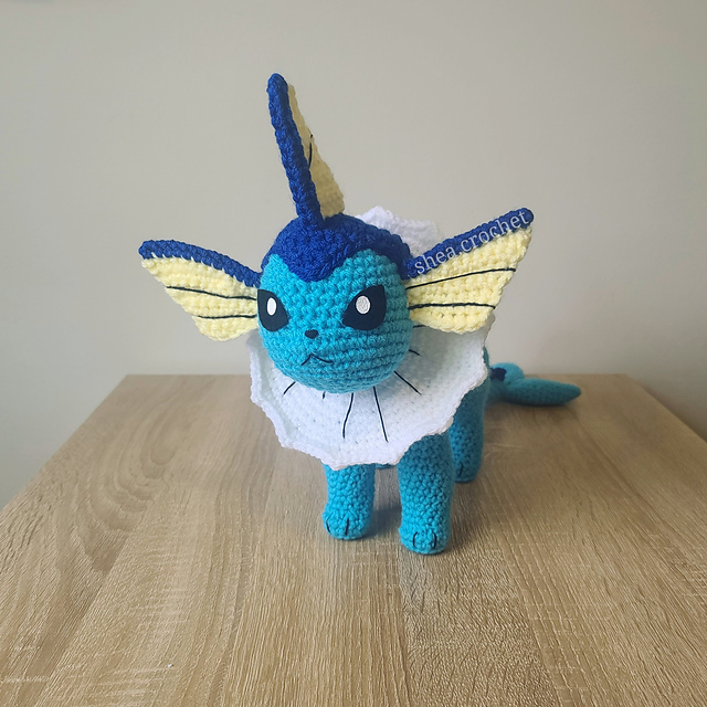 Ravelry: Pokemon Vaporeon pattern by Kayla Shea.