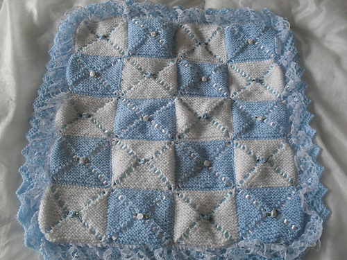 Ravelry: double layer pram blanket pattern by karen nellsbabyknits