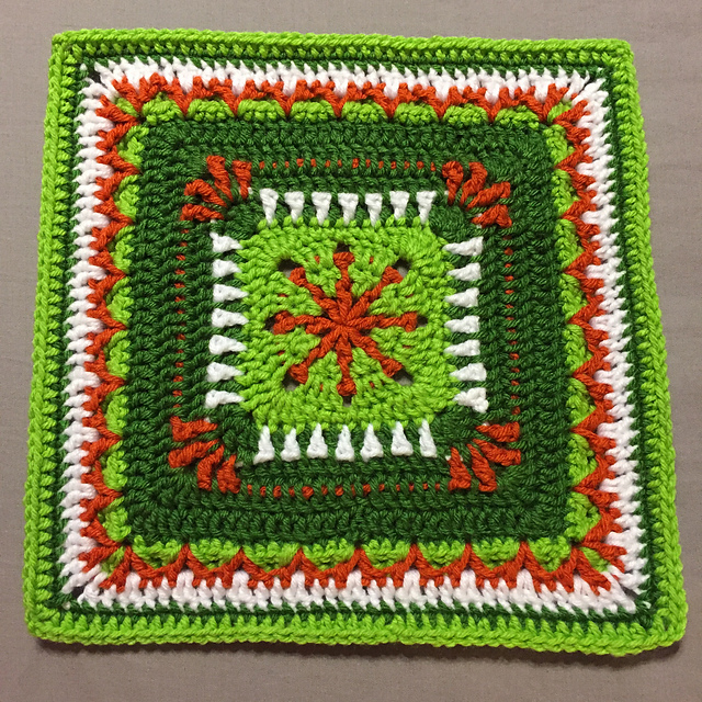 Ravelry: kristinb557's My 1st Afghan Square Blanket