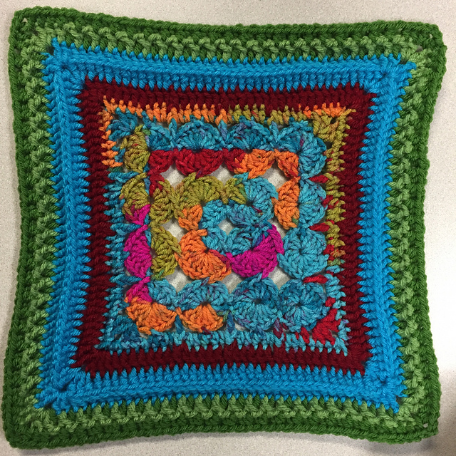 Ravelry: kristinb557's My 1st Afghan Square Blanket