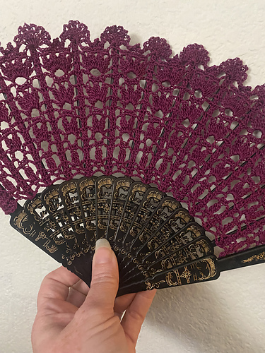 Ravelry: Crown of Petals Hand Fan pattern by Brandi Brewer