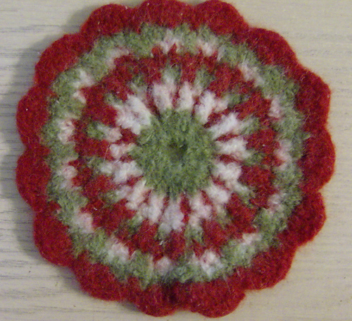 Ravelry: Colorful Felted Coasters pattern by Vicki Blizzard