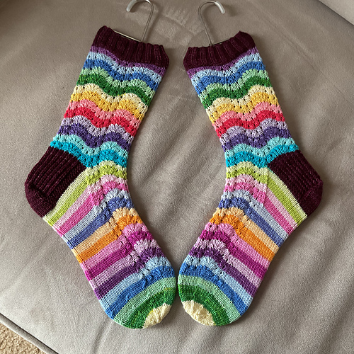 Ravelry: Fairground Socks pattern by Kay F Jones