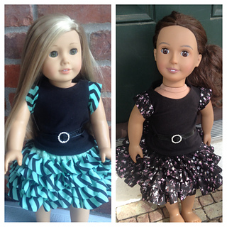 Ravelry: Ruffle Flounce Skirt Pattern for American Girl dolls pattern ...