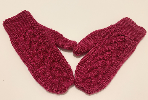 My new mittens are perfect for Valentine’s Day :) : r/knitting