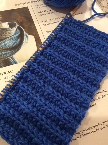 Ravelry: kentuckyknitter's Improved No-Purl Ribbed Scarf