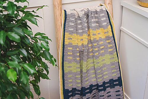 Ravelry: Garden Fence Crochet Blanket pattern by Briana K Designs