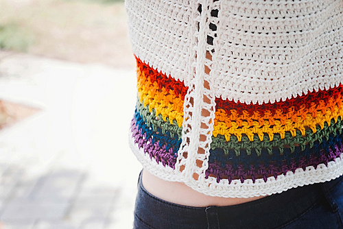 Ravelry: Rainbow Crochet Top pattern by Briana K Designs