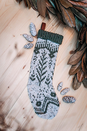 Ravelry: White Spruce Crochet Stocking pattern by Briana K Designs