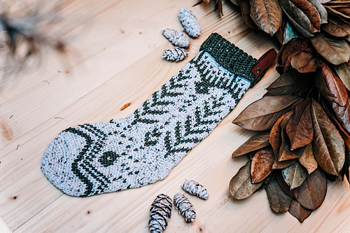 Ravelry: White Spruce Crochet Stocking pattern by Briana K Designs