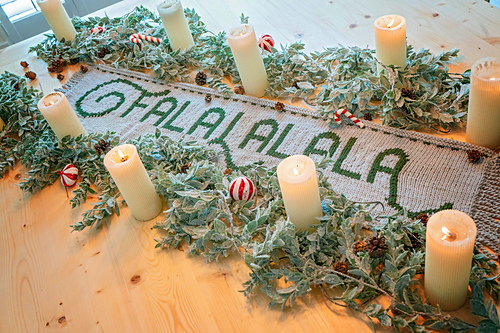 Ravelry: Falalalala Knit Table Runner pattern by Briana K Designs
