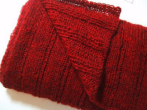 Ravelry: A Neutral Red Scarf pattern by Kay Redding