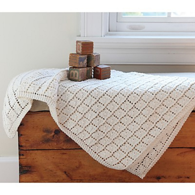 Ravelry: Snowdrop Baby Blanket pattern by Kirsten Hipsky