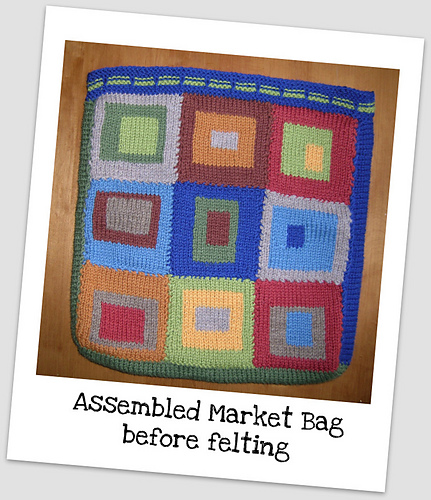 Ravelry: To Market, To Market Felted Bag pattern by Karen Huntoon