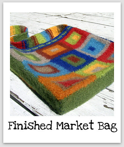 Ravelry: To Market, To Market Felted Bag pattern by Karen Huntoon