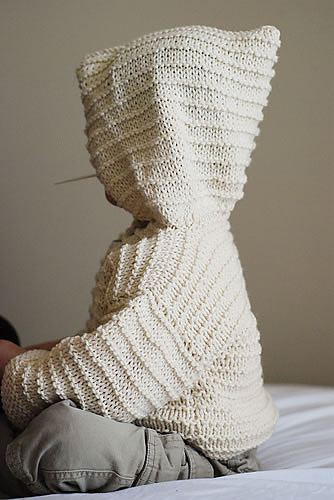 Ravelry: Garter Ridge Hoodie pattern by Erika Flory