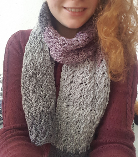 Ravelry: Cable Stitch Scarf pattern by Kikwoka Art