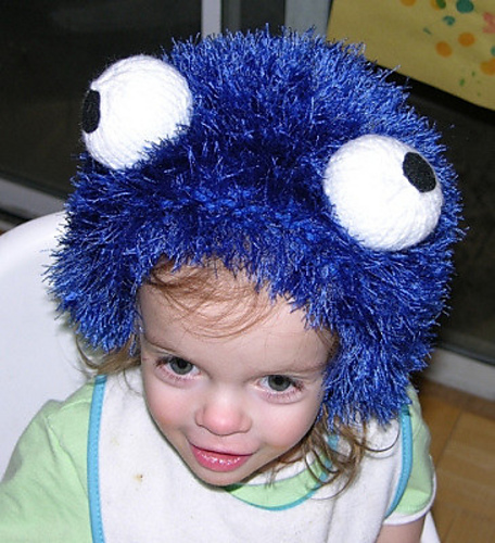 Ravelry: "Blue Fuzzy Monster Who Likes Baked Goods" Hat pattern by ...