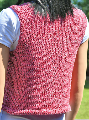 Ravelry: Easy Tie Front Vest pattern by Kim Guzman