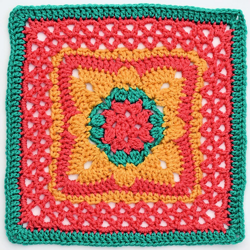 Ravelry: Garden Gables Square pattern by Kim Guzman