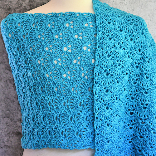 Ravelry: Petticoat Lace Rectangle Shawl pattern by Kim Guzman