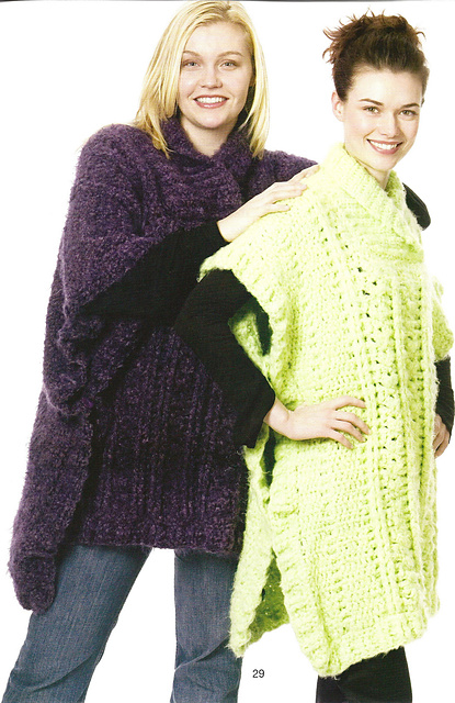 Ravelry: Shawl Collar Ruanas pattern by Kim Rutledge