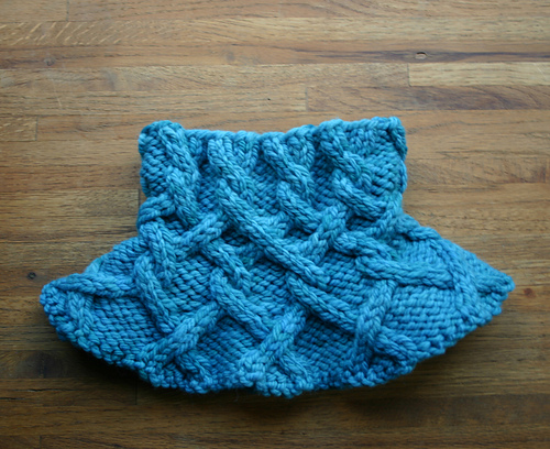 Ravelry: Entwined Cables Collar pattern by Kira Dulaney
