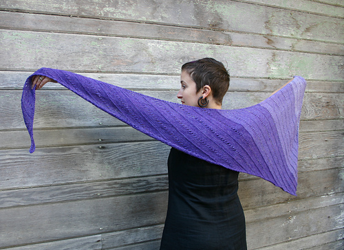 Ravelry: Swerve Shawl pattern by Kira Dulaney