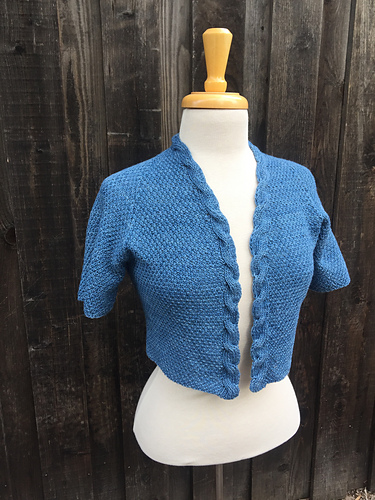 Ravelry: Essential Cropped Cardi pattern by Kira Dulaney