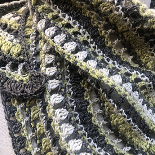 Ravelry: Syncopated Stripes Shawl pattern by Kira Dulaney