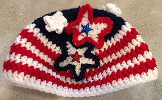 Ravelry: Patriotic American Flag Hat pattern by Katerina Cohee