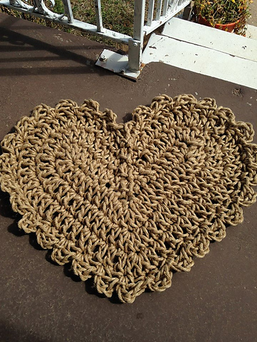 Ravelry: Crochet Heart Original Rag Rug Pattern pattern by Kelli J. Bryan